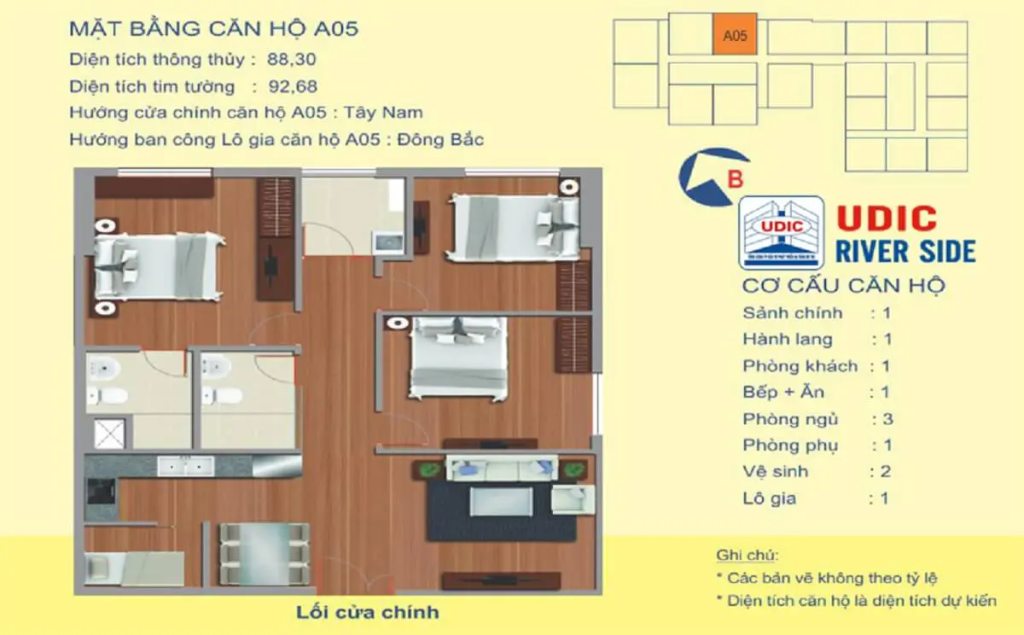 CHUNG CƯ UDIC RIVERSIDE 122 VĨNH TUY - LH: 0981 468 633